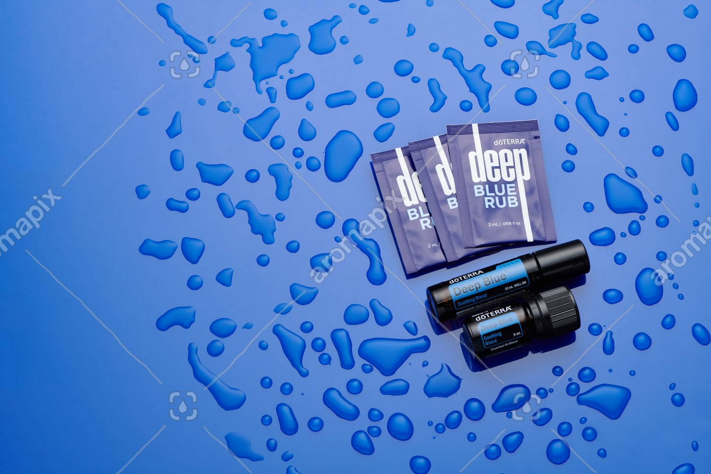 Doterra Deep Blue Products Blue Water Stock Photo lbti74s45n4b