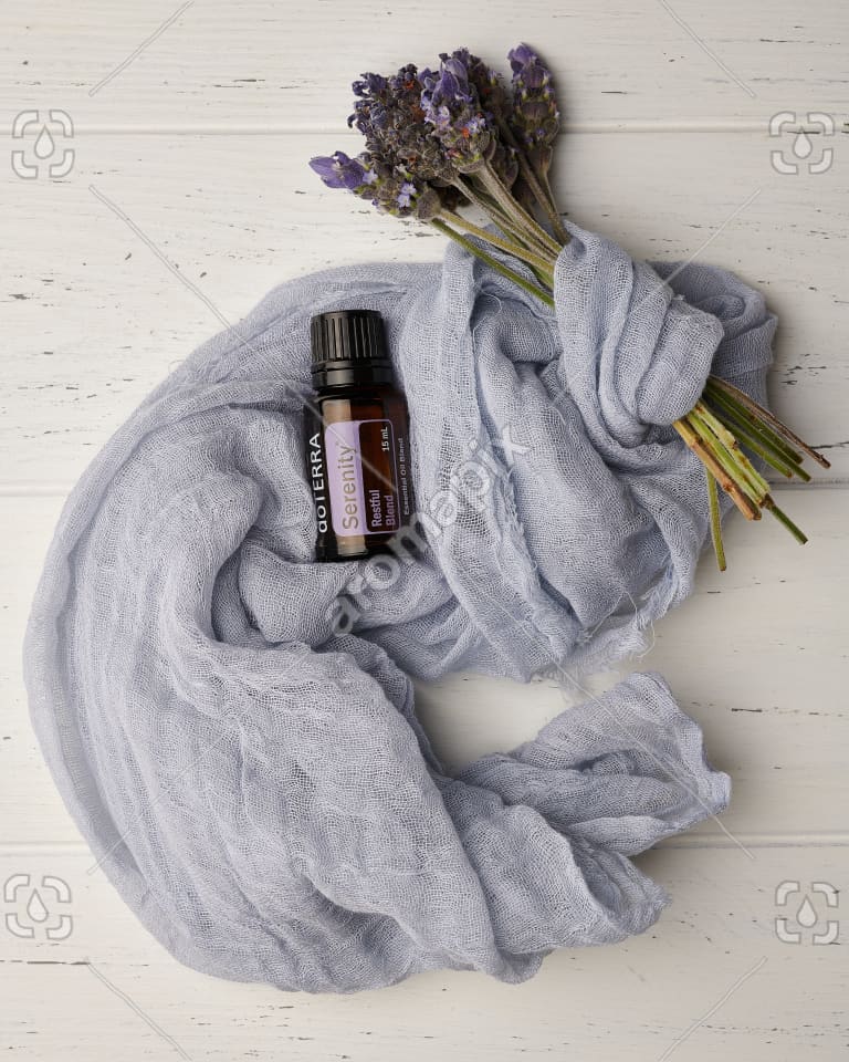 Doterra Serenity Lavender Flowers White Stock Photo n15j7855i932
